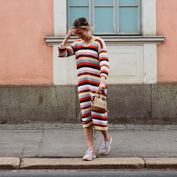 Stripe Hype Dress PROJECT – Knit-O-Matic Stripe Hype Dress PROJECT – Knit-O-Matic