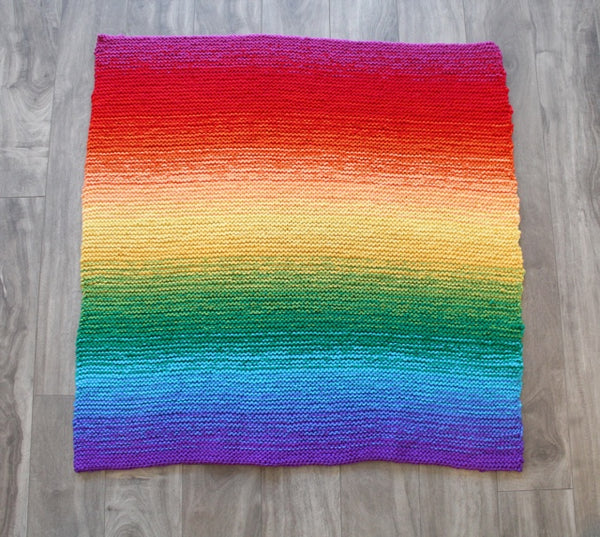 Ombre Baby Blanket Pattern FREE – Knit-O-Matic